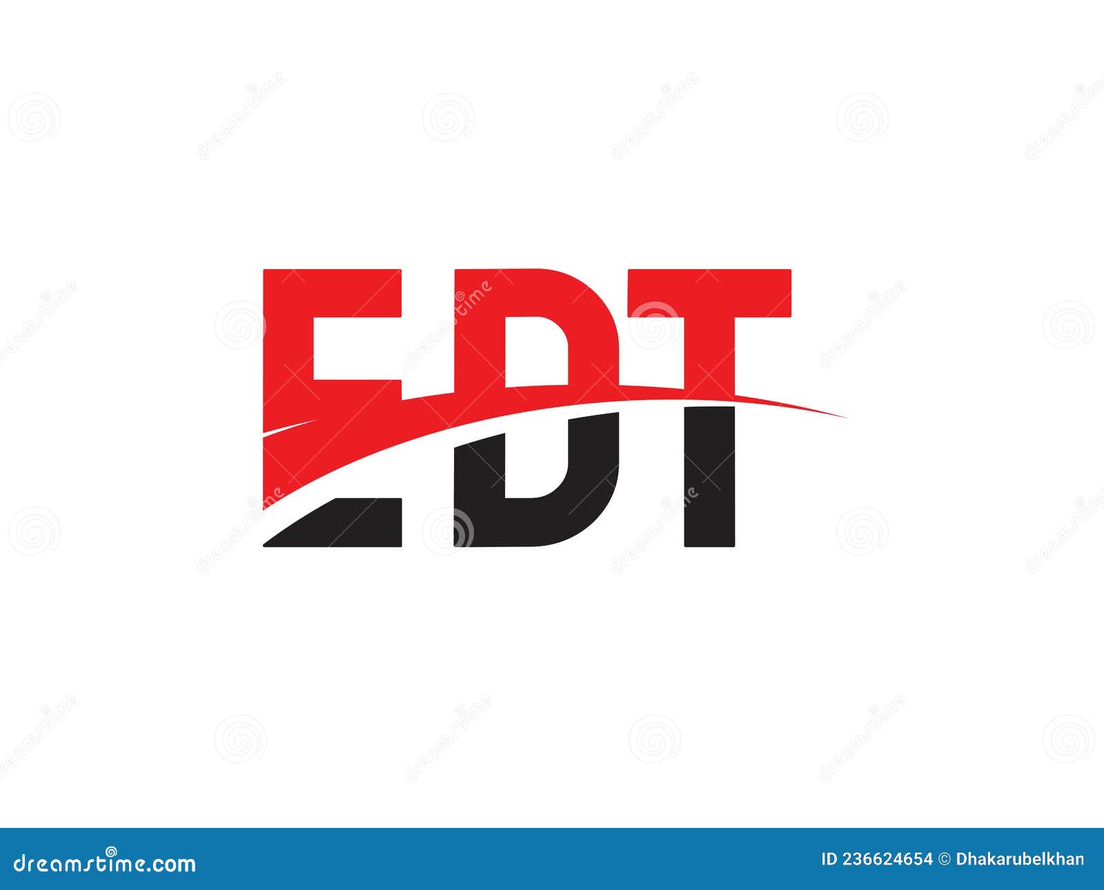 EDT Letter Initial Logo Design Vector Illustration Stock Vector ...