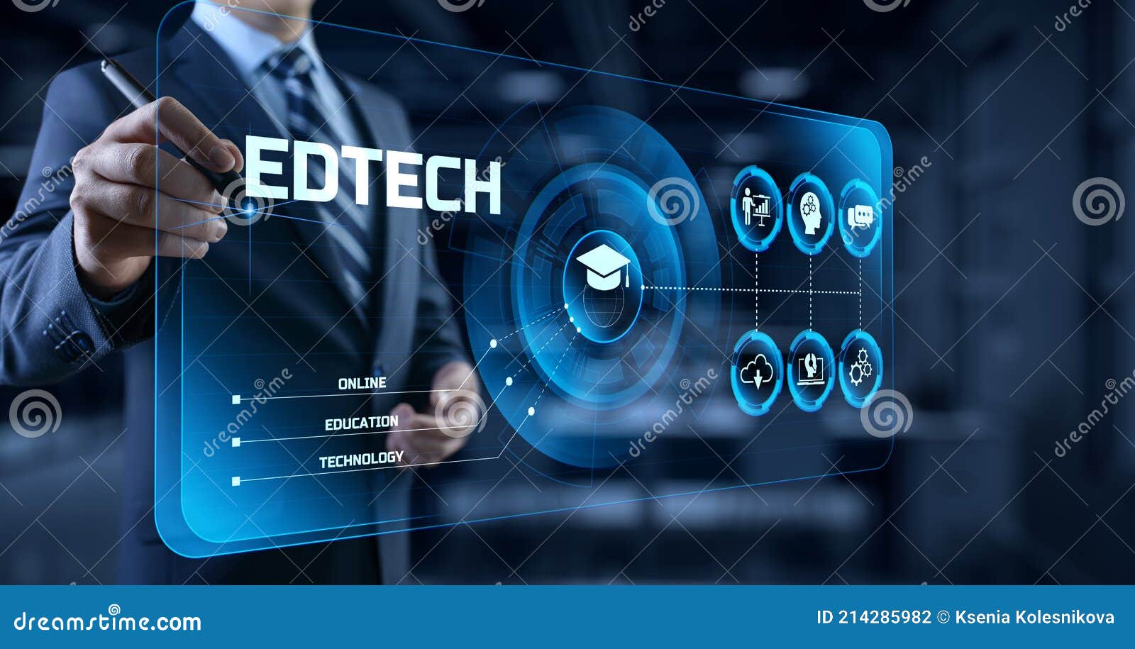 EdTech Education Technology Distance Learning Online Concept Stock ...