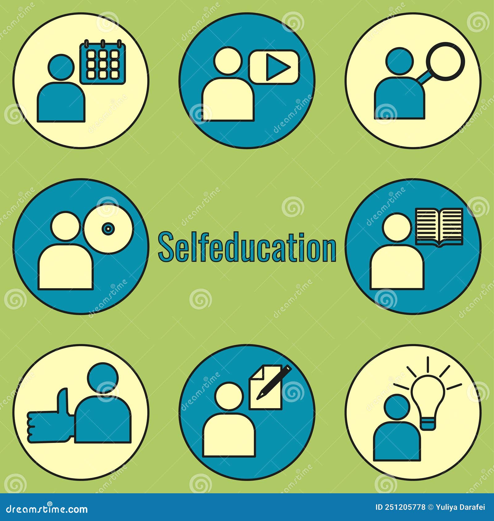 Edtech icon set stock vector. Illustration of indication - 251205778