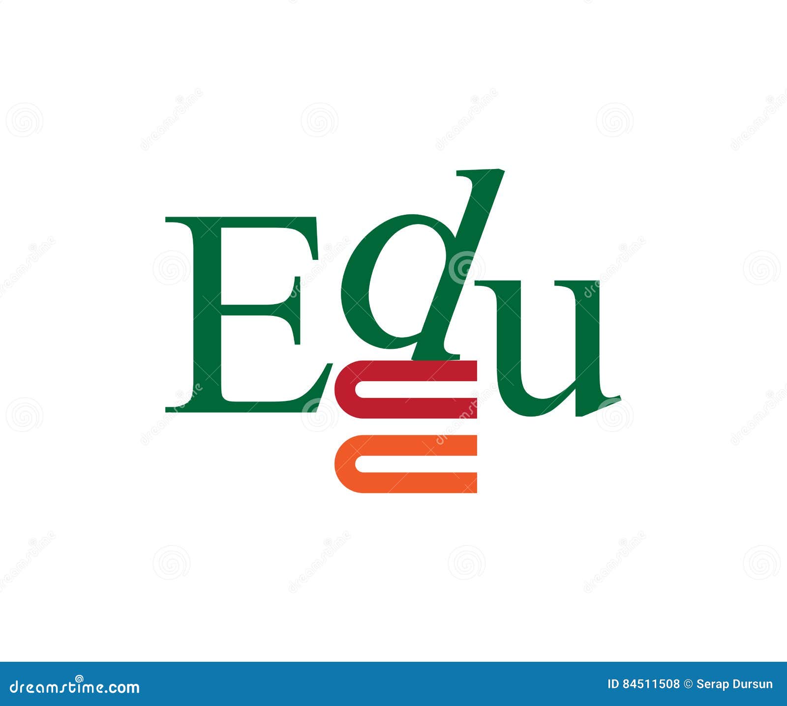 Edu Logo Concept Design ilustración del vector. Ilustración de insignia ...