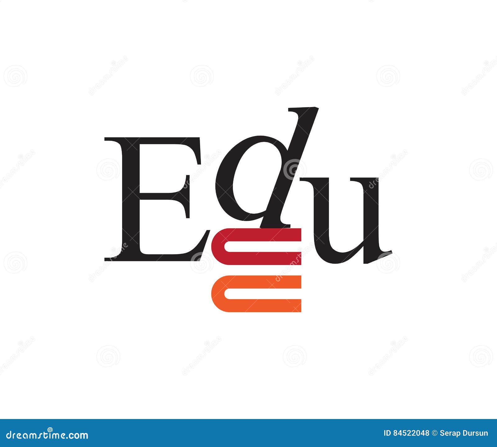 Edu Logo Concept Design stock illustration. Illustration of educational ...
