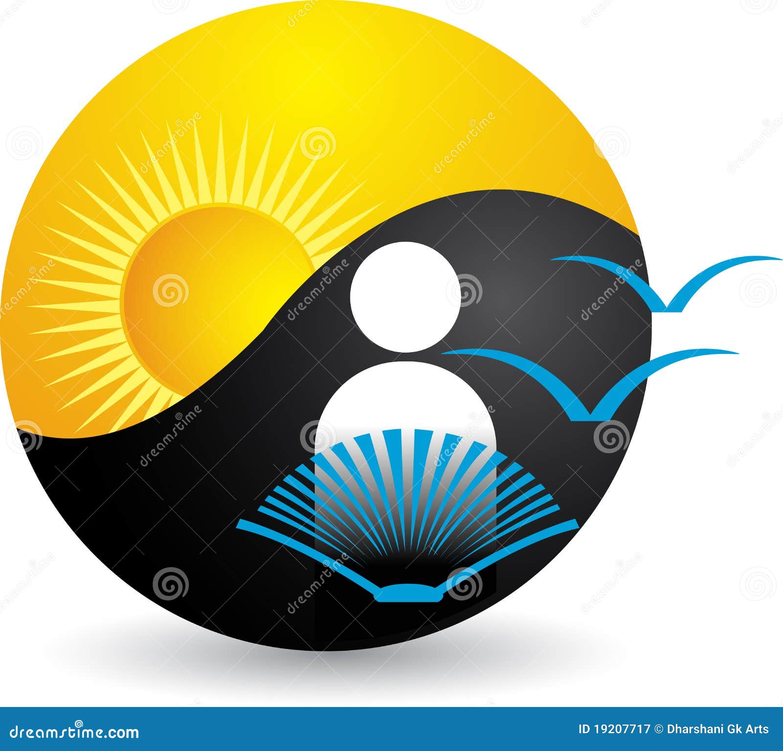 Educación brillante ilustración del vector. Ilustración de mosca - 19207717