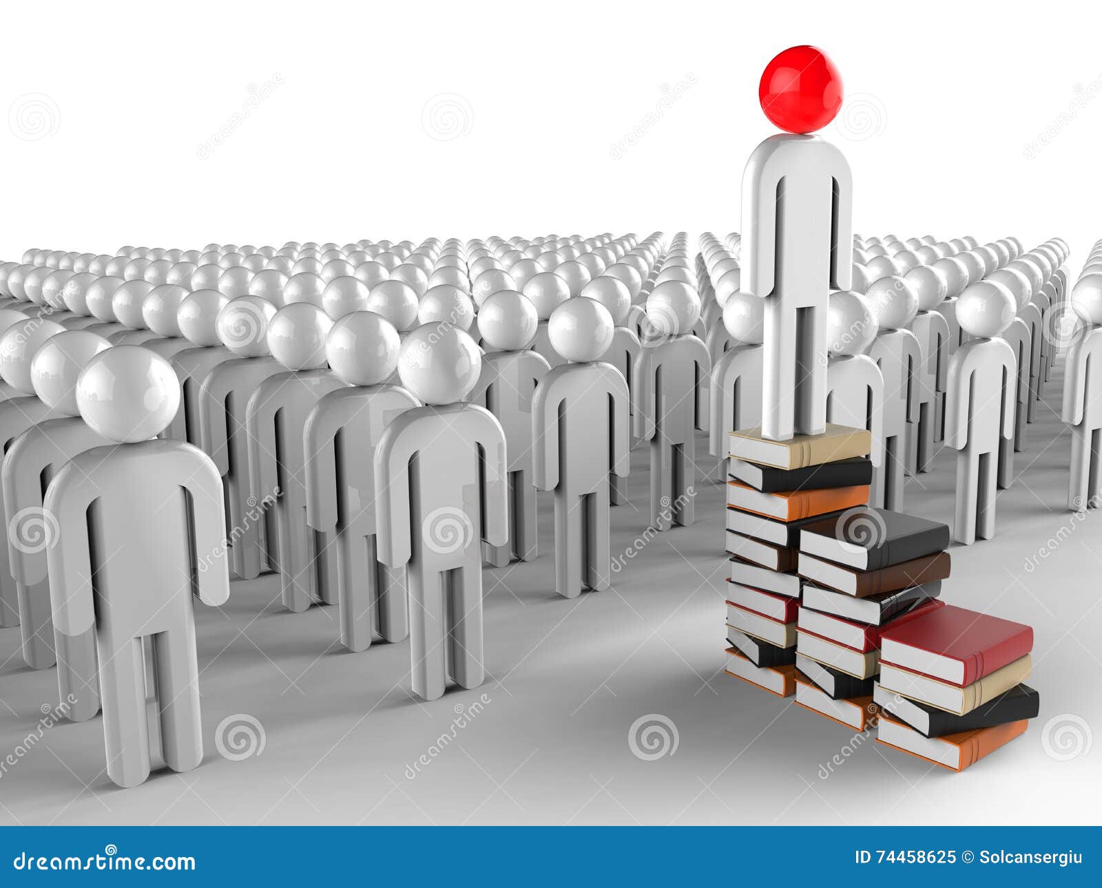 Educated Leader stock illustration. Illustration of read - 74458625