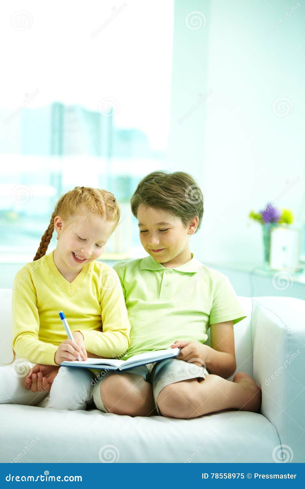Educating children stock image. Image of reading, relationship - 78558975