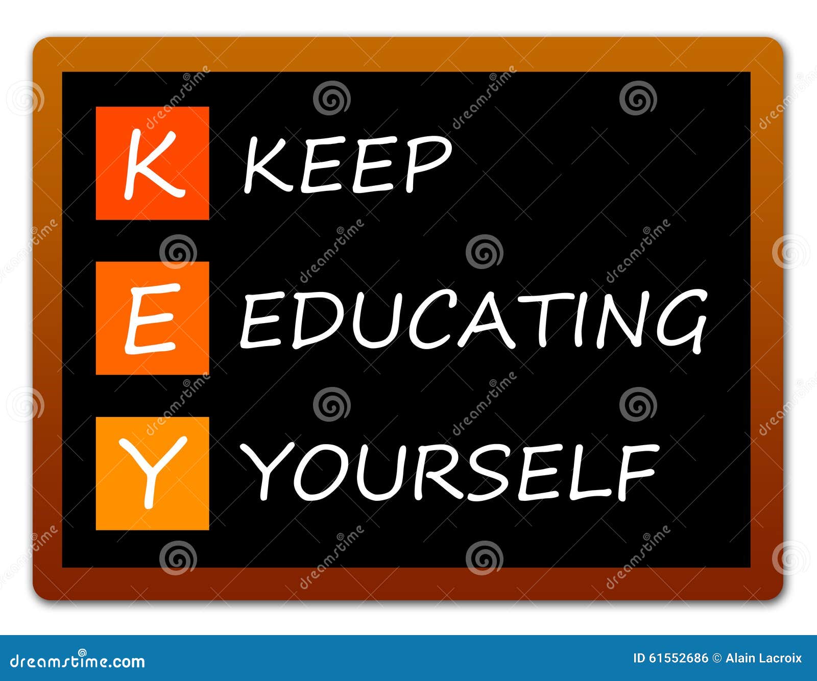 Educating yourself stock illustration. Illustration of intelligent ...