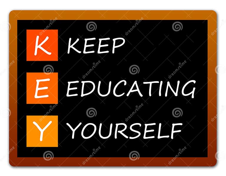 Educating yourself stock illustration. Illustration of intelligent ...