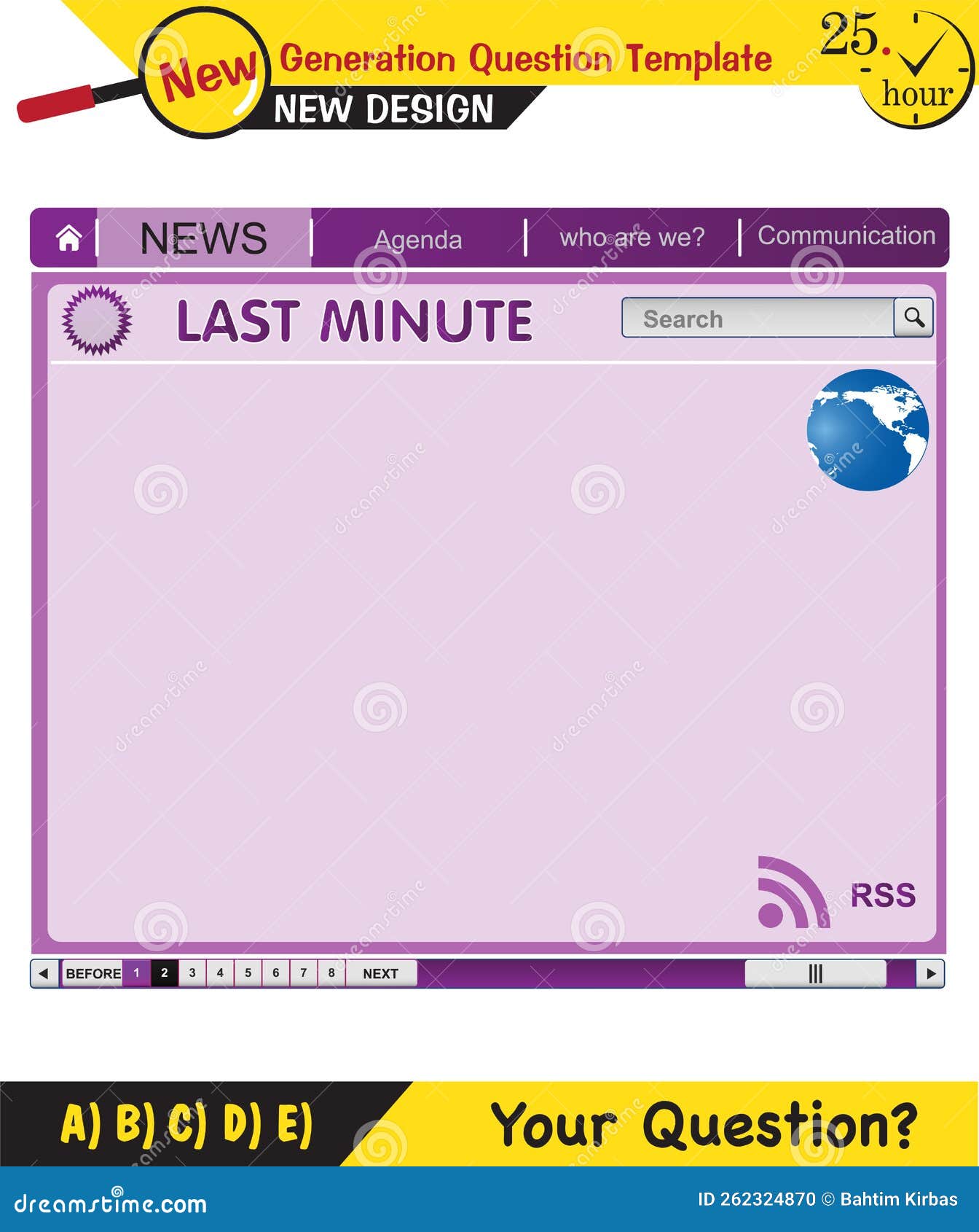 Text Templates - for Teachers, Next Generation Question Examples Stock ...