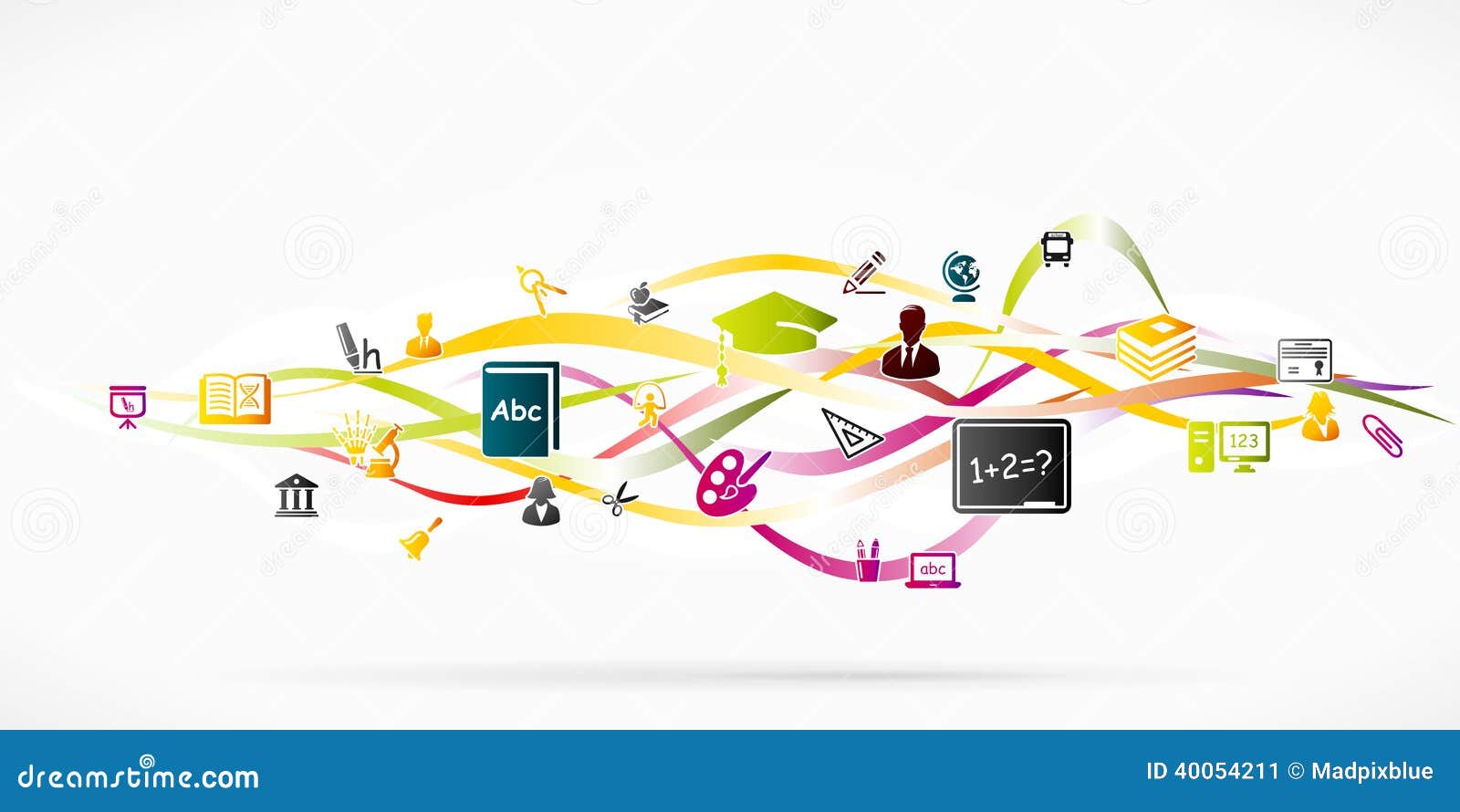 Education stock vector. Illustration of flipchart, concept - 40054211