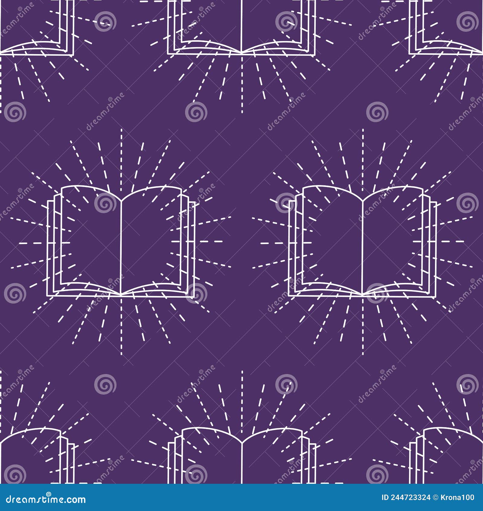 Education, Akashic Chronicles Logo Set With Book, Rays And Sun. Vector ...