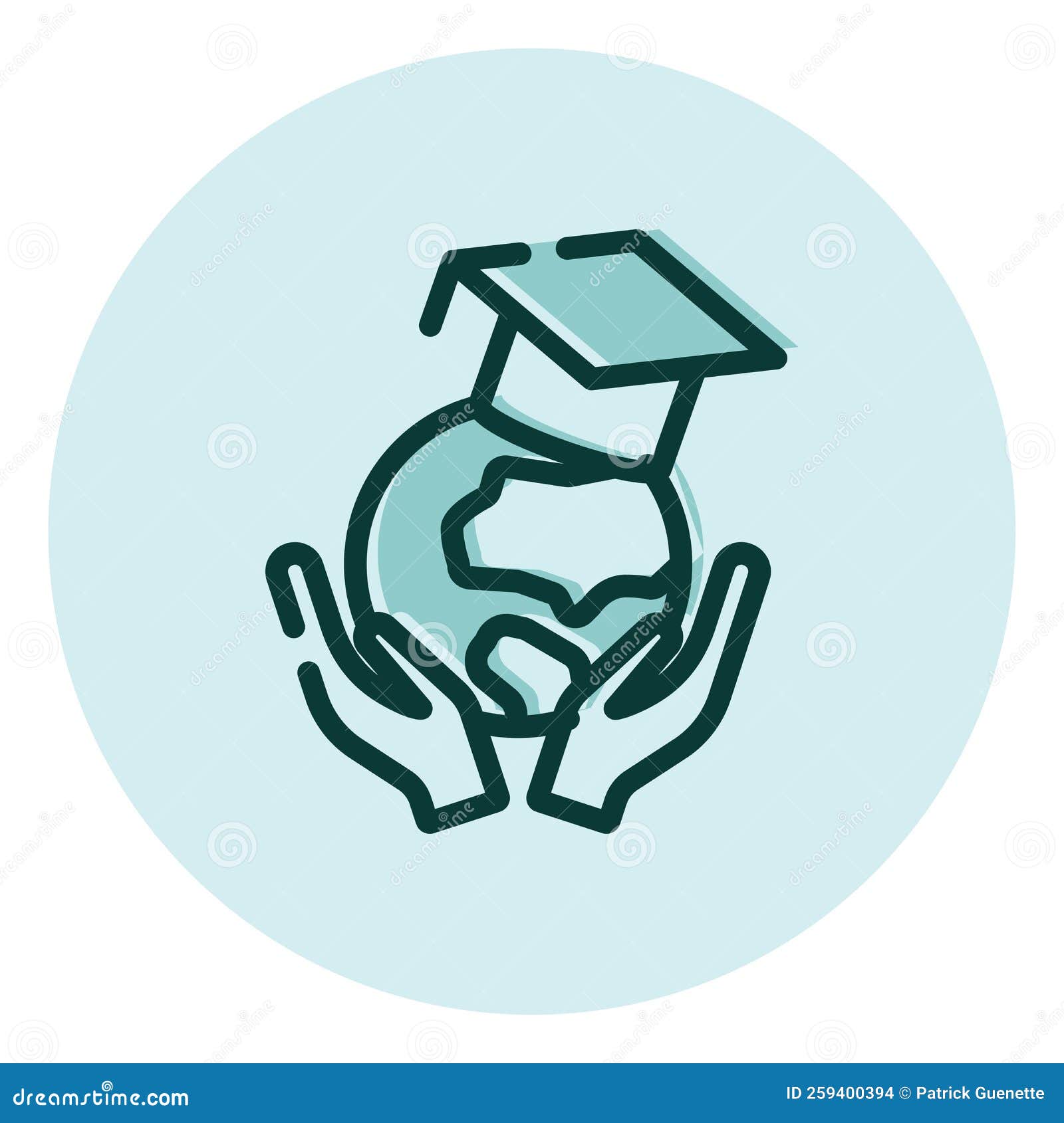 Education for all, icon stock vector. Illustration of symbol - 259400394