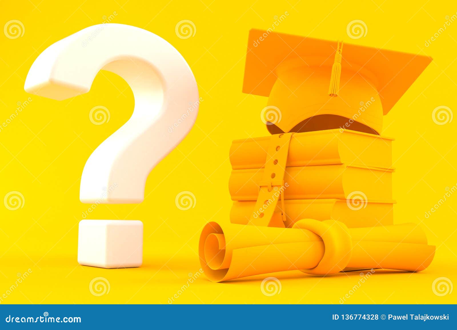 Education Background with Question Mark Stock Illustration ...