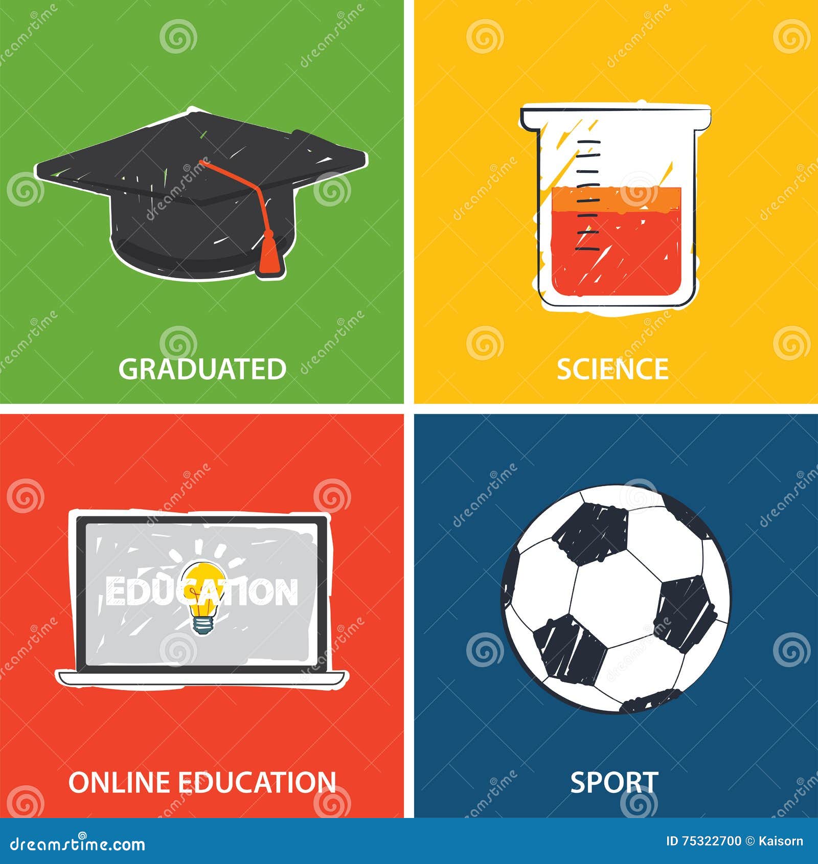 Education Banner and Back To School Background Template Stock Vector ...