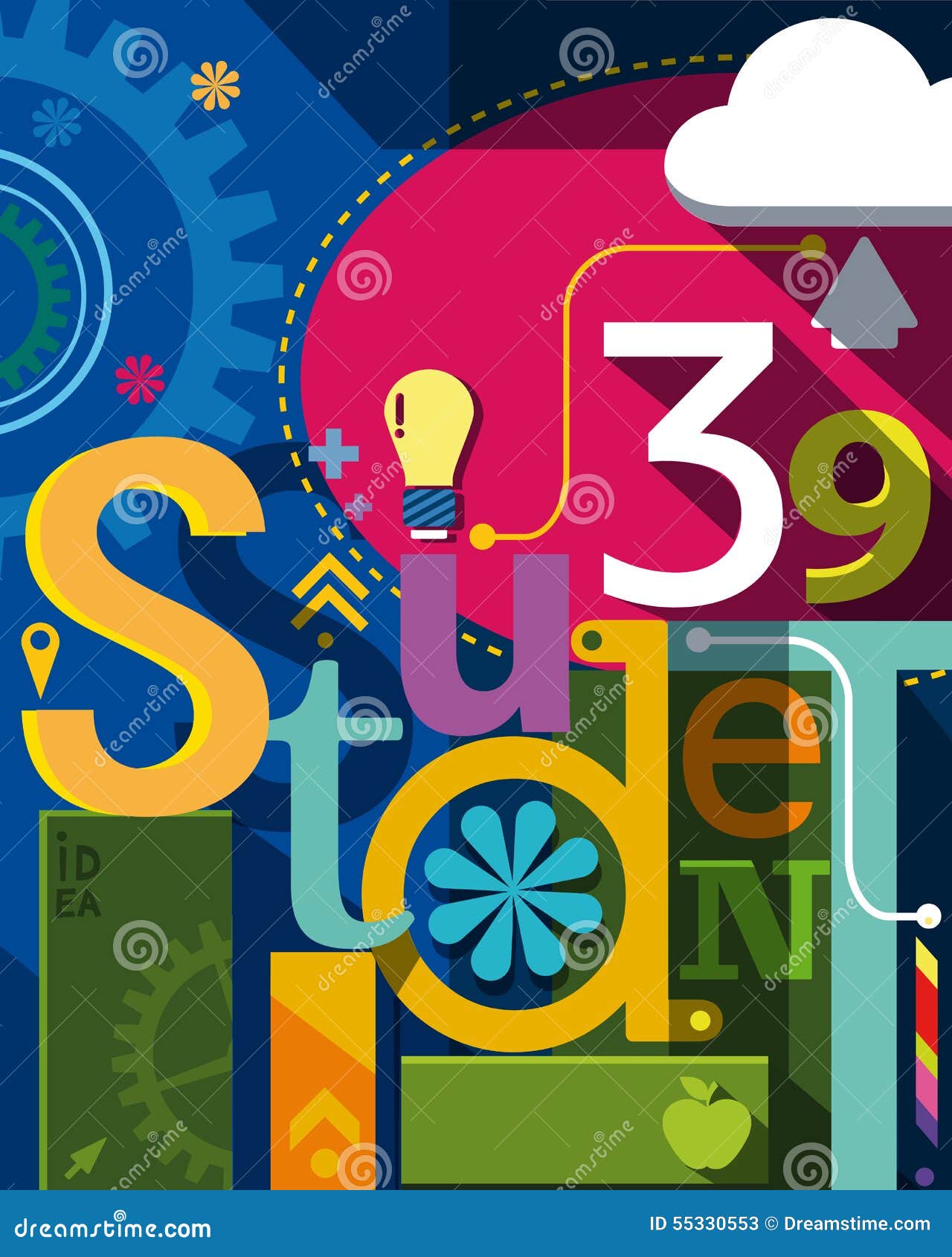 Education Banner Eps10 Illustration Stock Illustration - Illustration ...