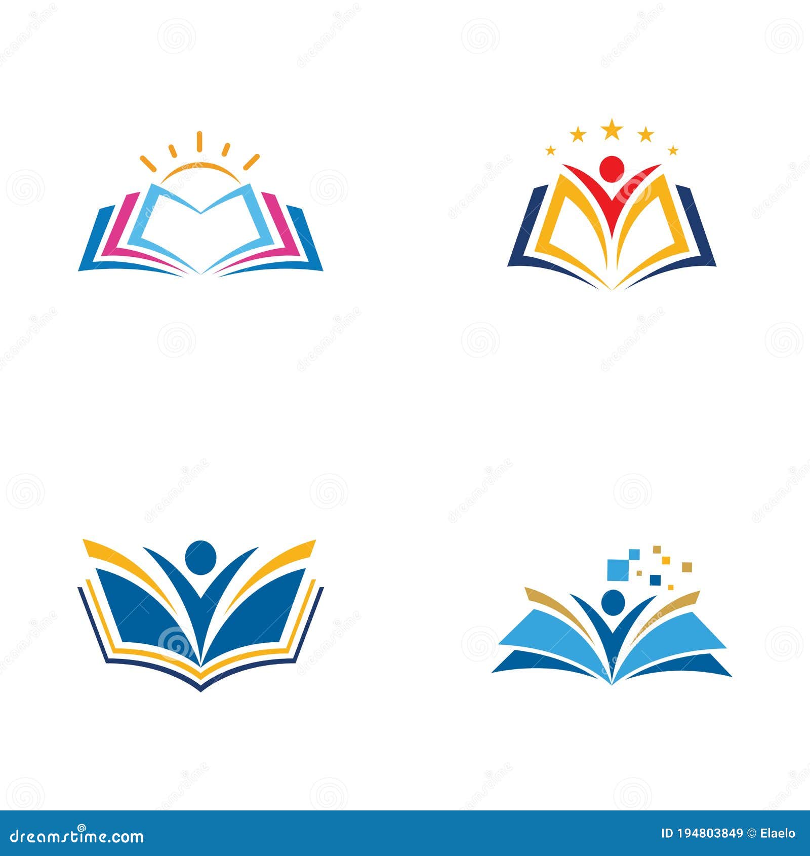 Education Book Icon Template Vector Stock Vector - Illustration of ...