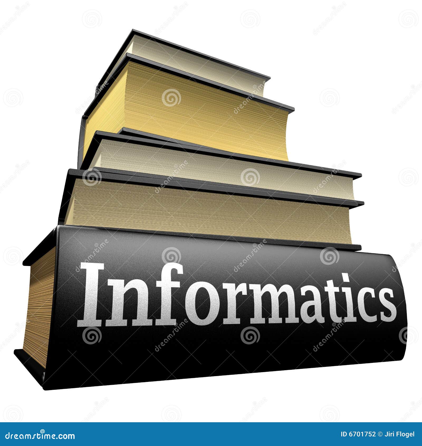 Education Books - Informatics Stock Illustration - Illustration of ...