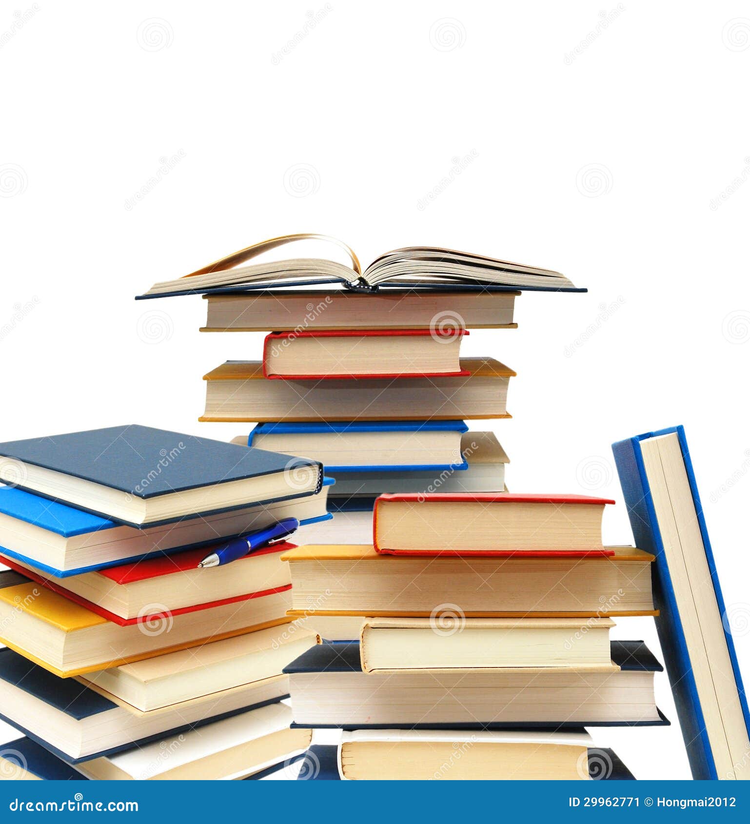 Education books stack stock image. Image of bookshelf - 29962771