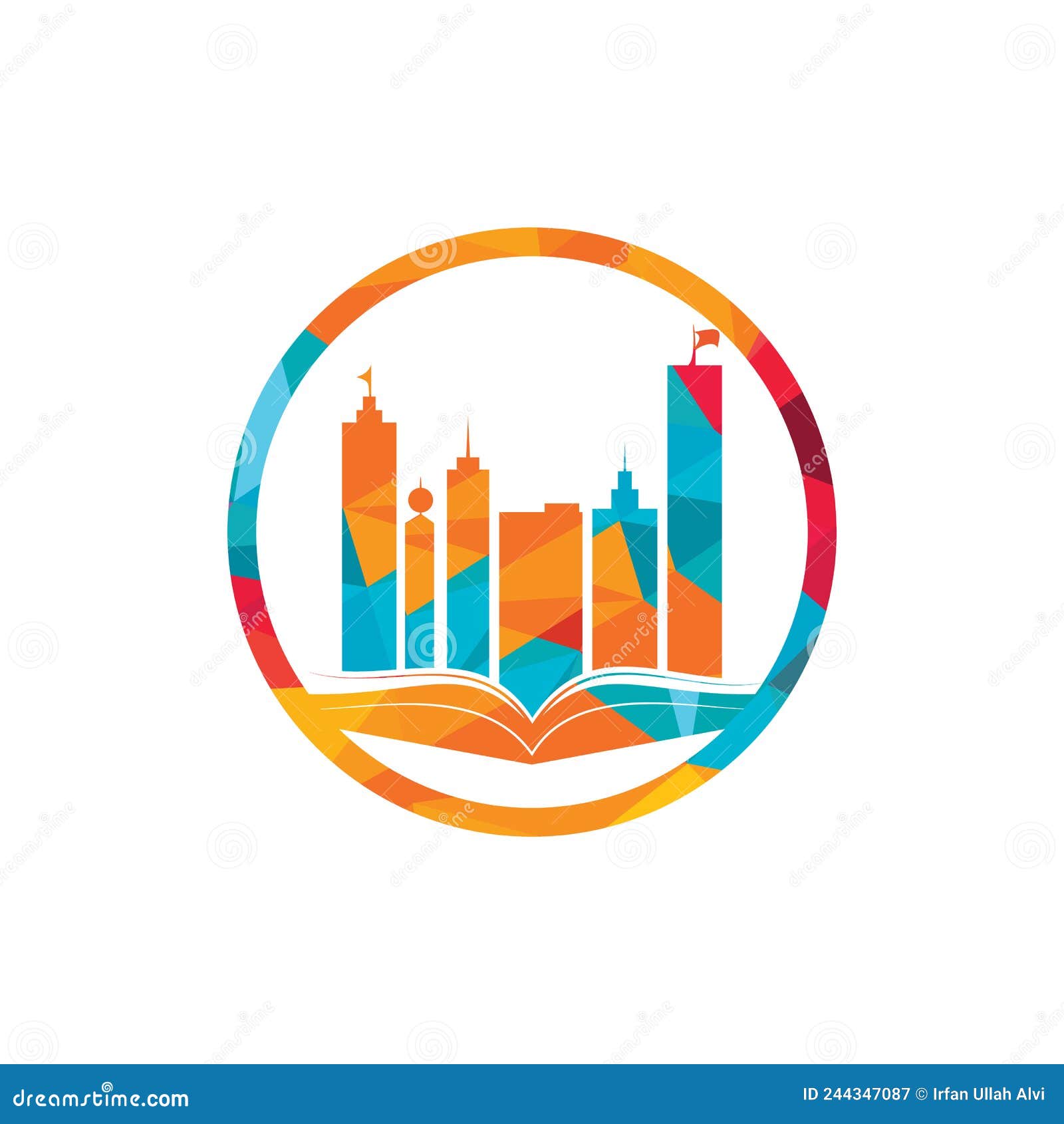 Education Building Logo Design. Vector of Book and a Building, Symbol ...
