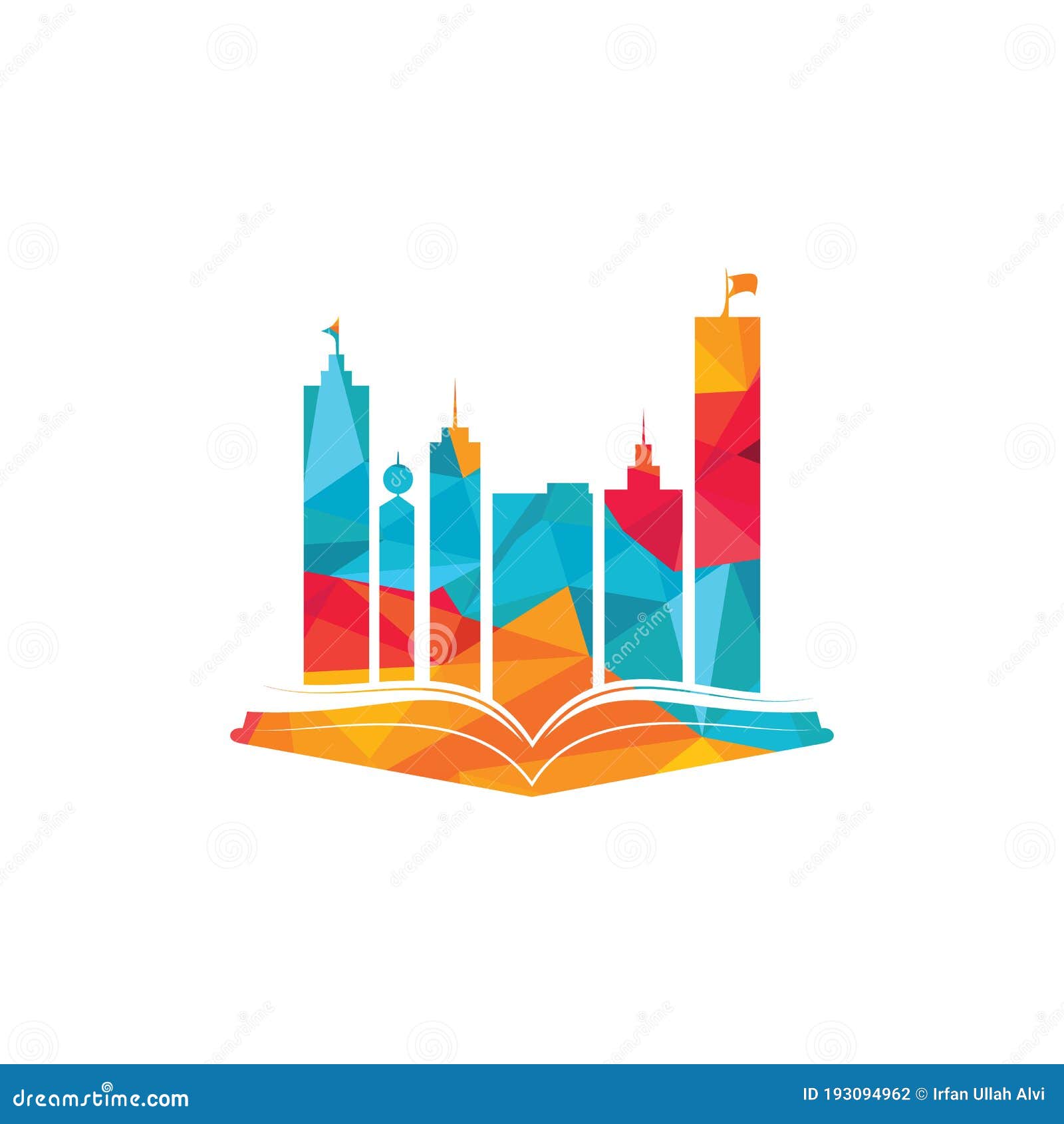 Education Building Vector Logo Design. Stock Vector - Illustration of ...