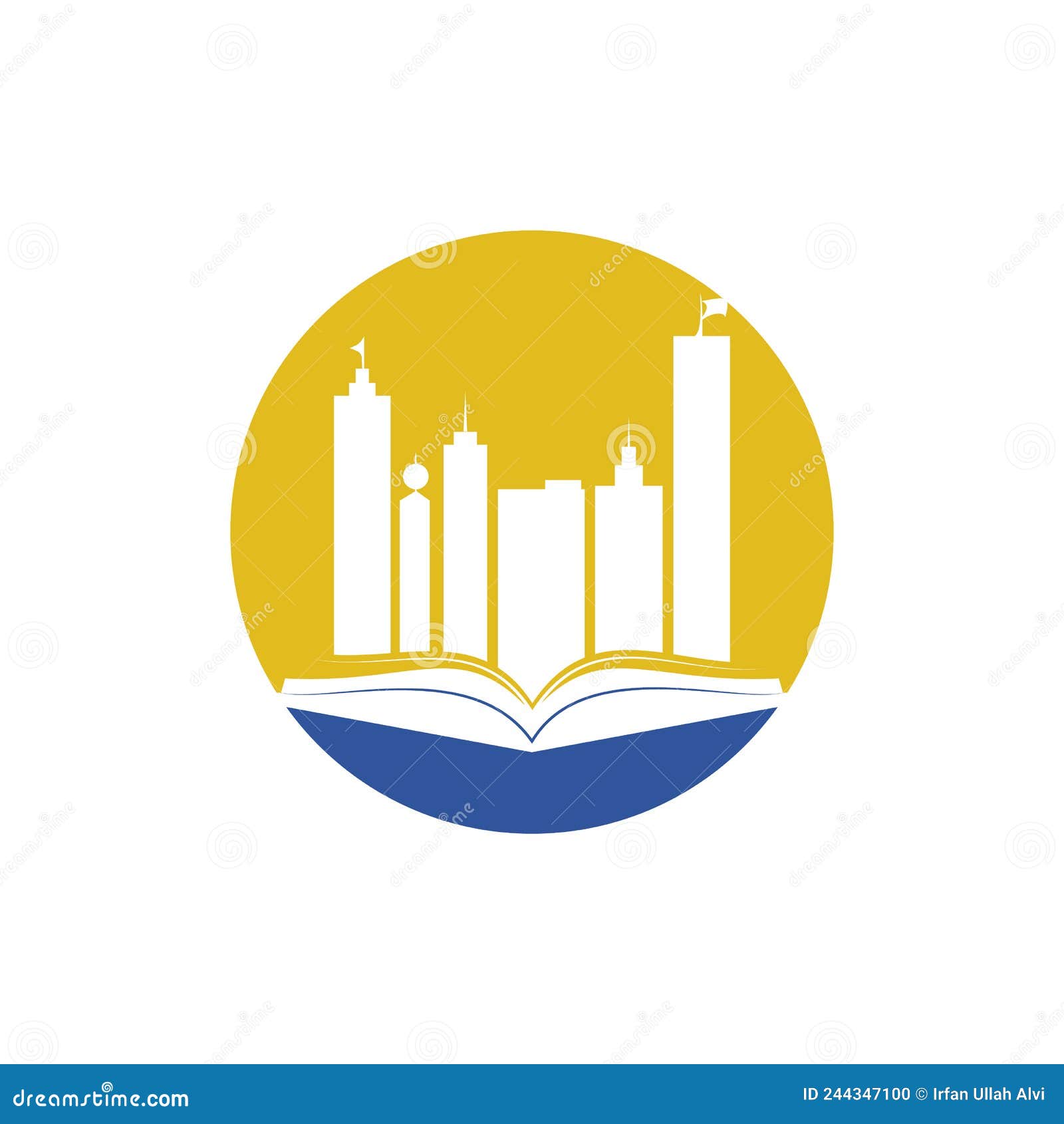 Education Building Logo Design. Vector of Book and a Building, Symbol ...