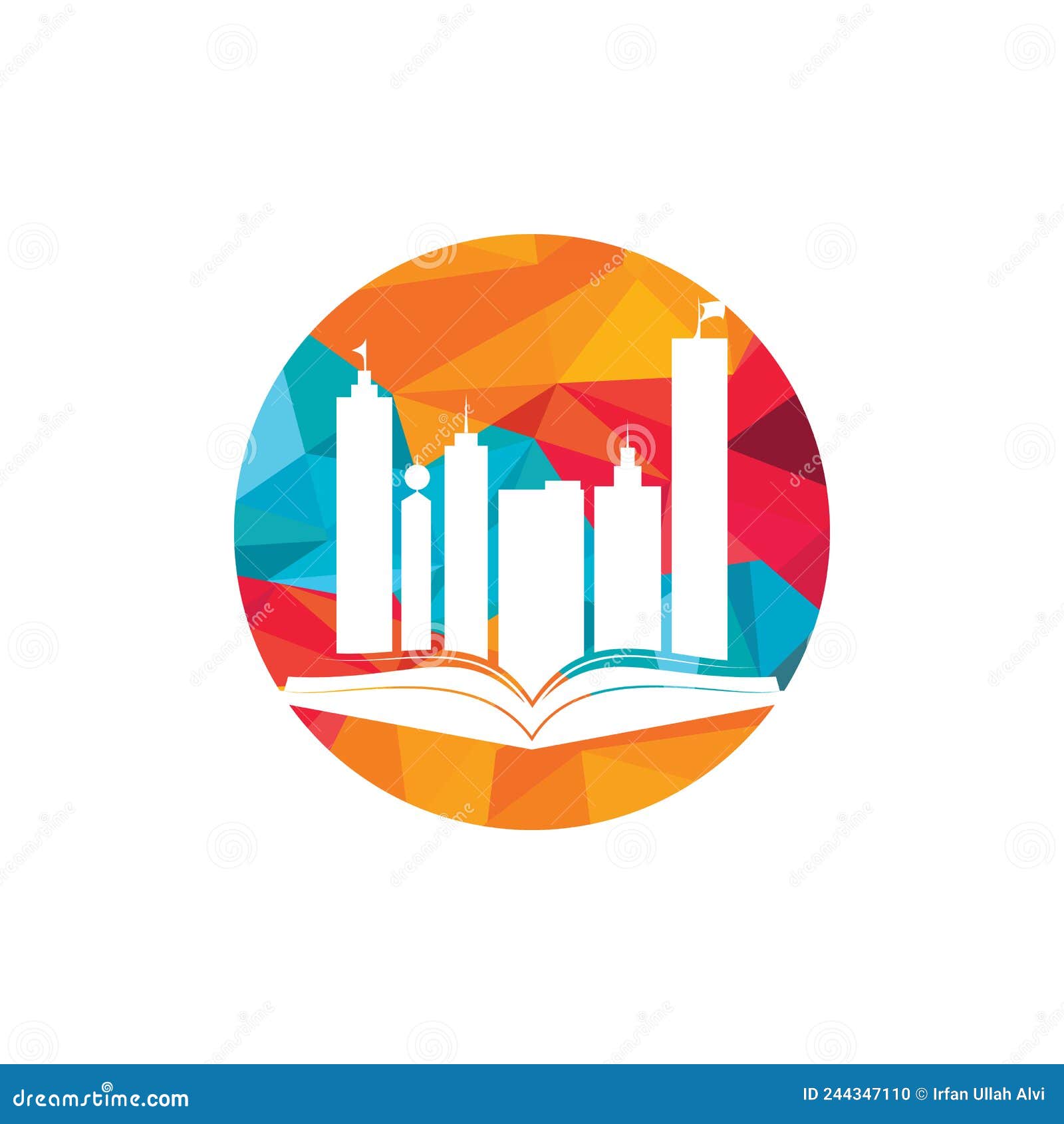 Education Building Logo Design. Vector of Book and a Building, Symbol ...