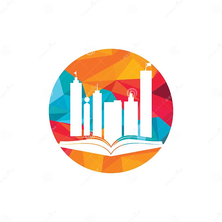 Education Building Logo Design. Vector of Book and a Building, Symbol ...