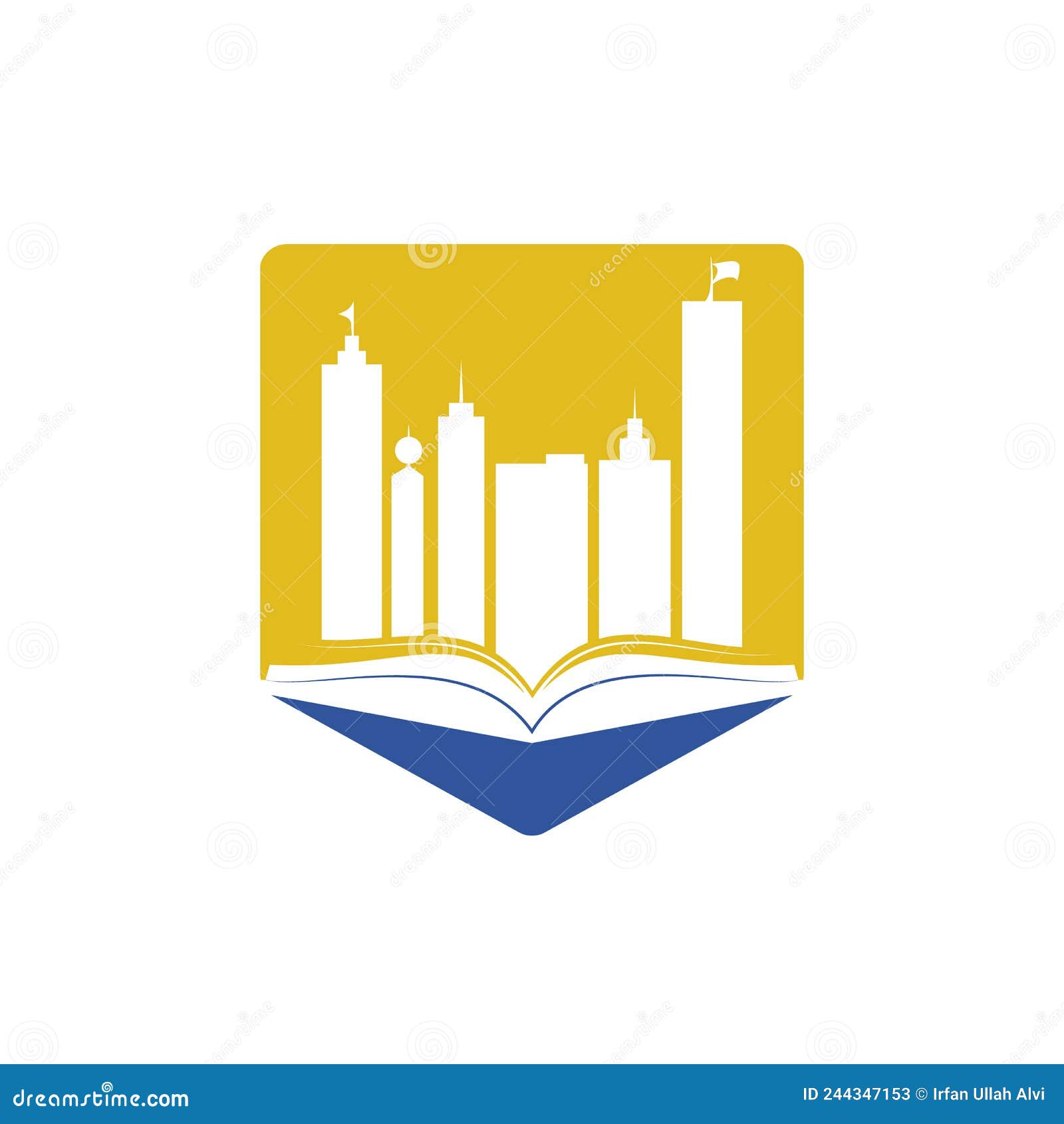 Education Building Logo Design. Vector of Book and a Building, Symbol ...