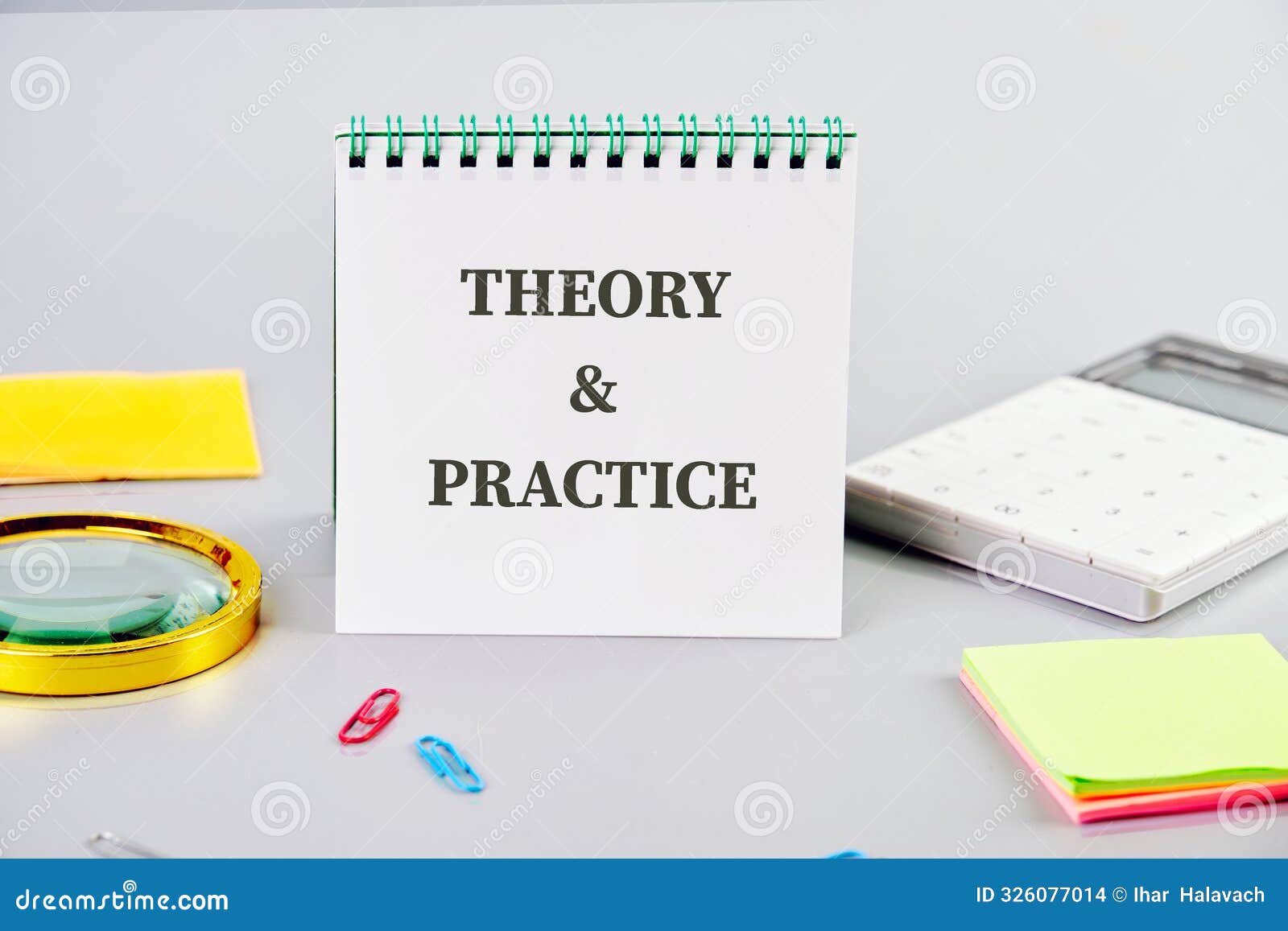 Education or Business Startup Concept. Theory into Practice Words ...