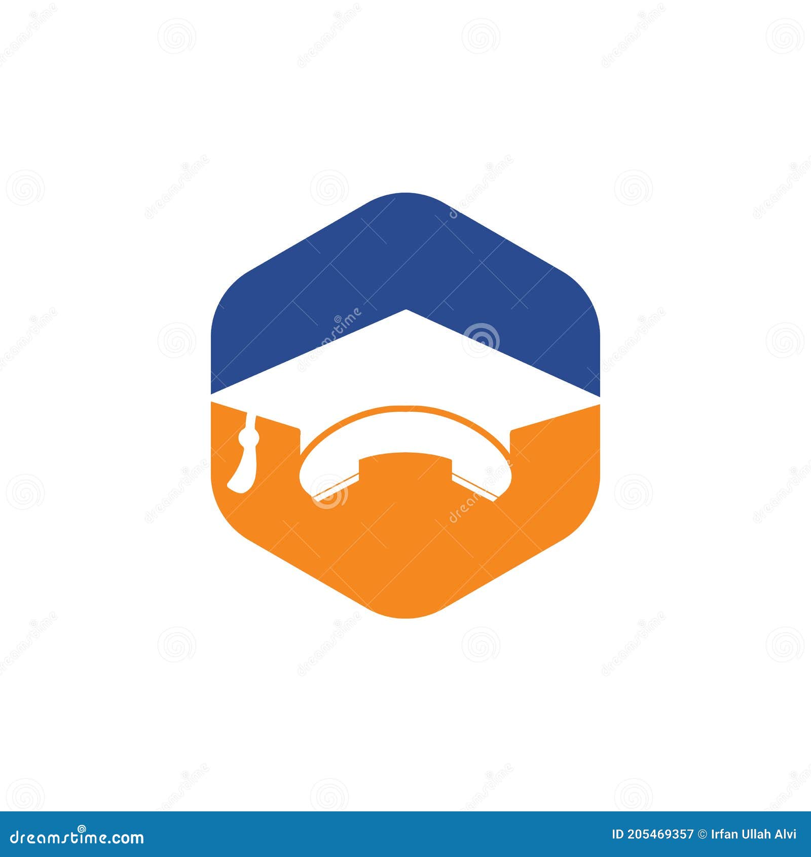 Education Call Vector Logo Design Template. Stock Vector - Illustration ...