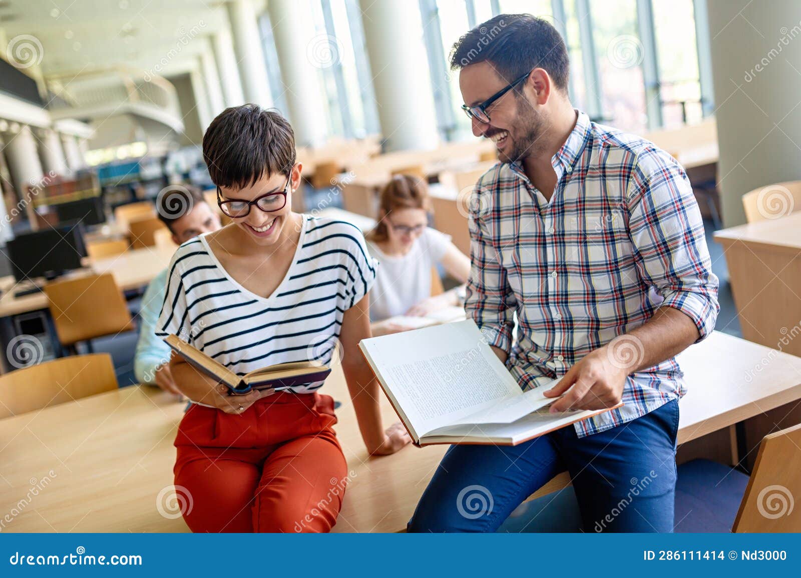 Education Campus Friendship People Concept. Group of Happy Students ...