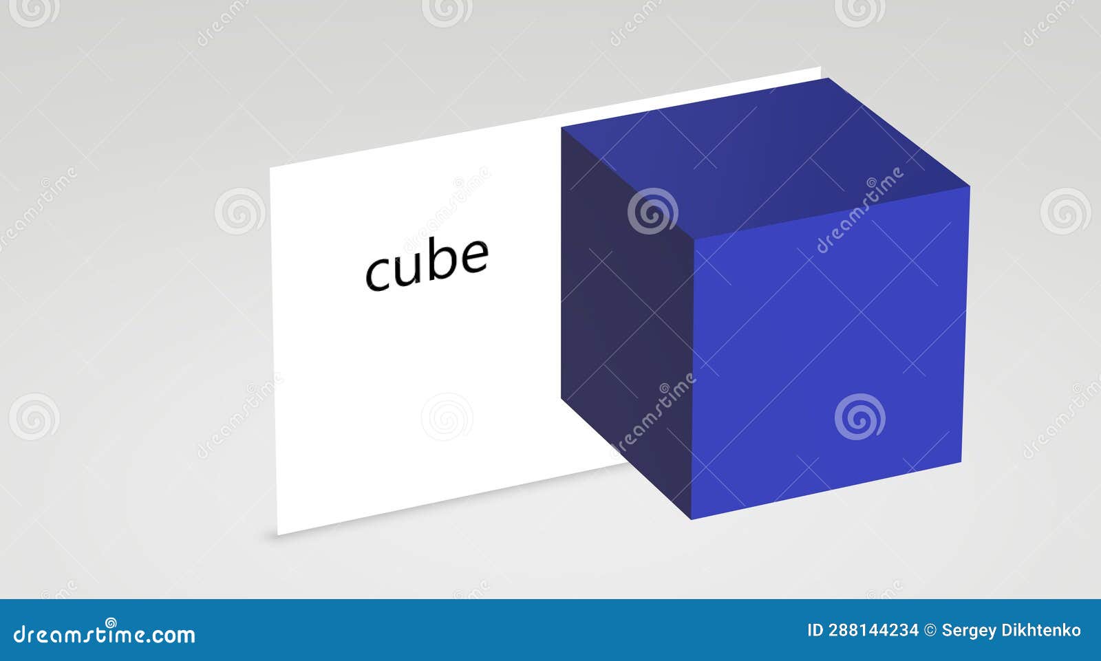 Education for Children Geometric Figure Cube 3d Rendering Stock ...