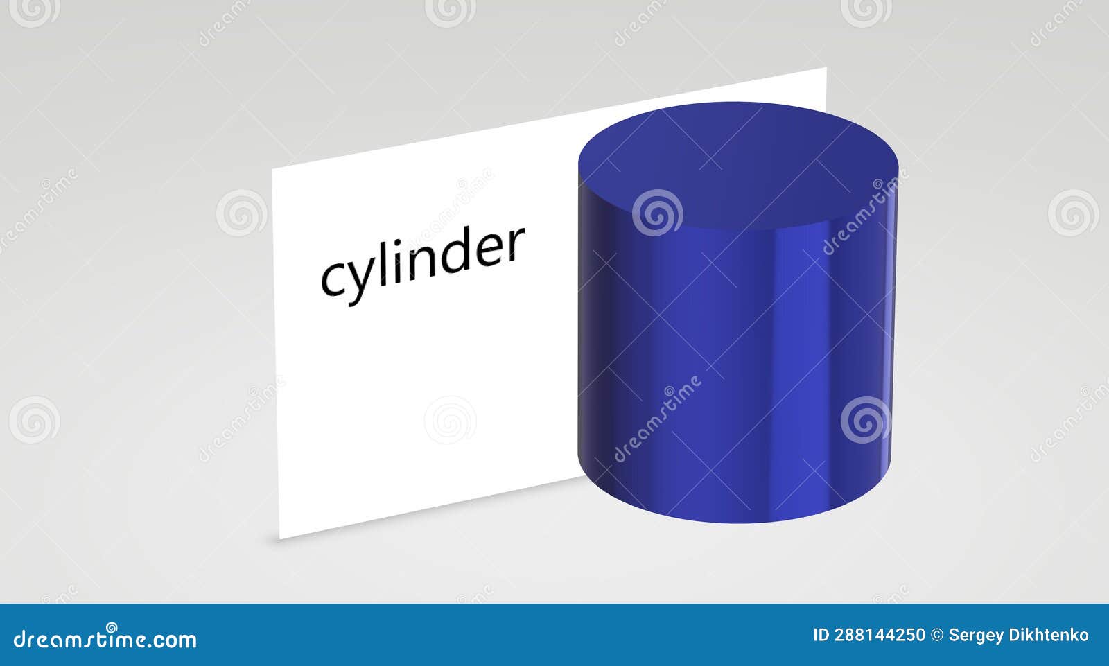 Education for Children Geometric Figure Cylinder 3d Rendering Stock ...