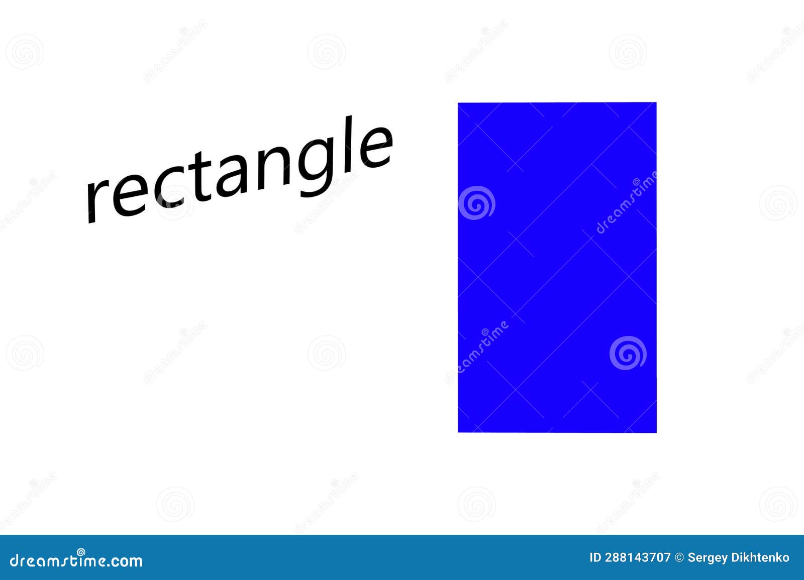 Education for Children Geometric Figure Rectangle White Background Text ...