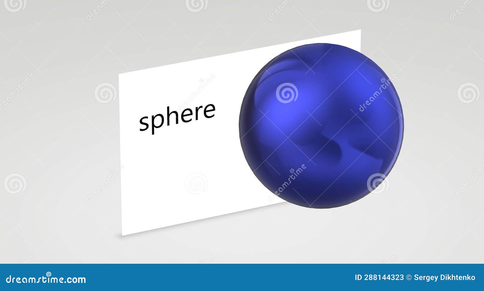 Education for Children Geometric Figure Sphere 3d Rendering Stock ...