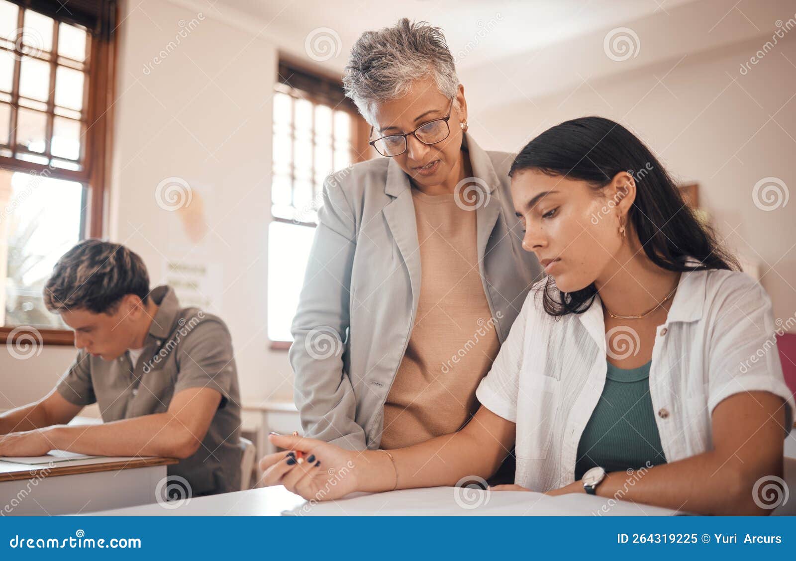 Education, Classroom with Teacher and Student for Learning, Knowledge ...