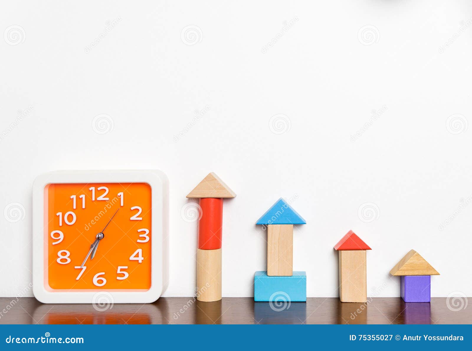 Education Colorful Block for Play Learn Fun Time. Stock Image - Image ...