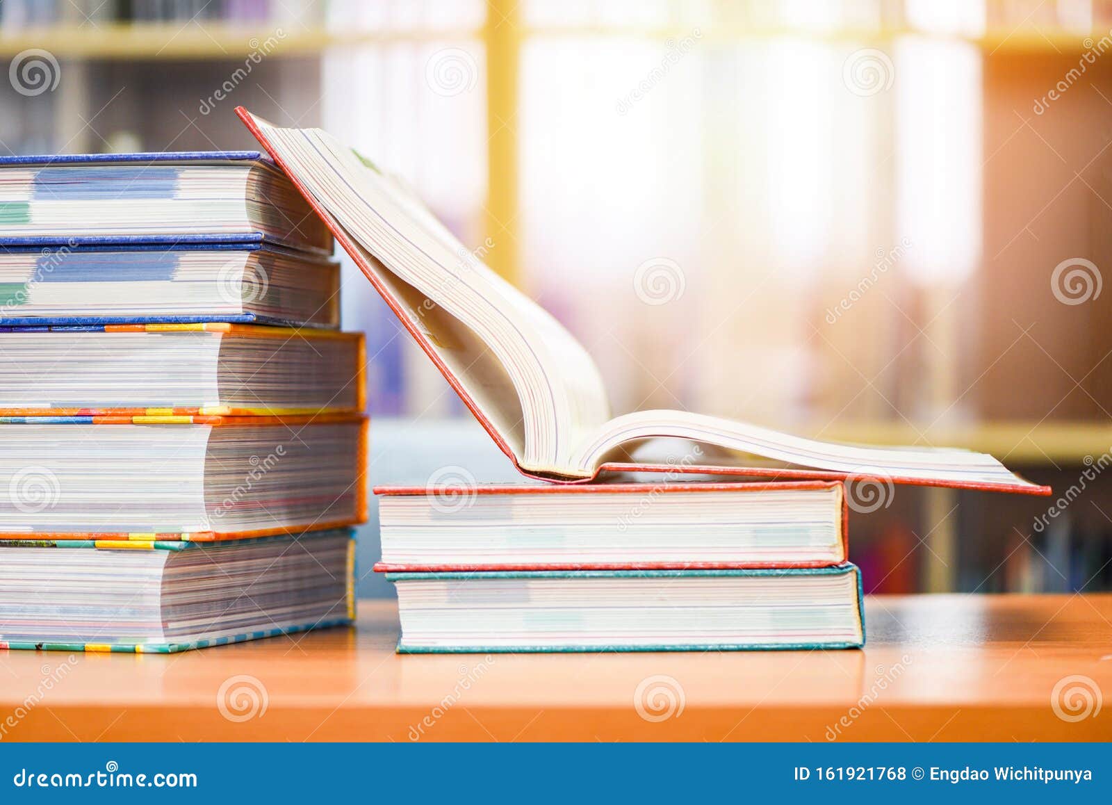 Education Concept Back To School and Business Study - Open Book in ...