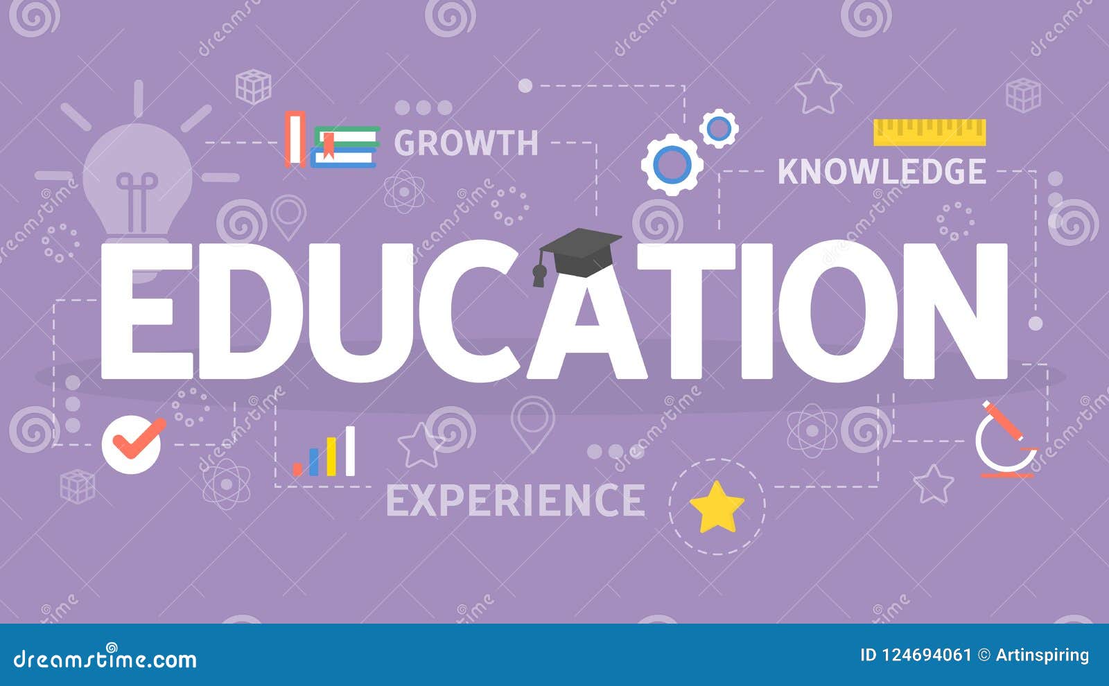 Education Concept. Idea of Learning and Knowledge Stock Vector ... Education Concept. Idea of Learning and Knowledge Stock Vector ...