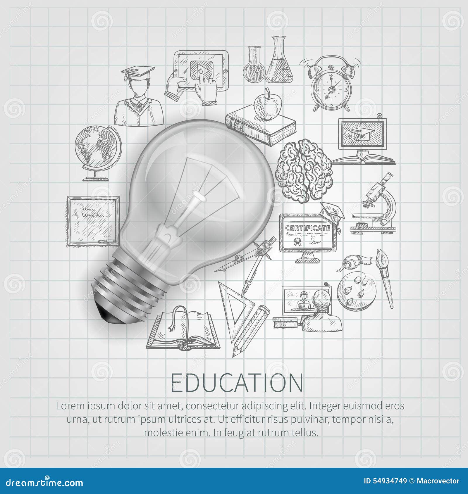 Education Concept Illustration Stock Vector - Illustration of design ...