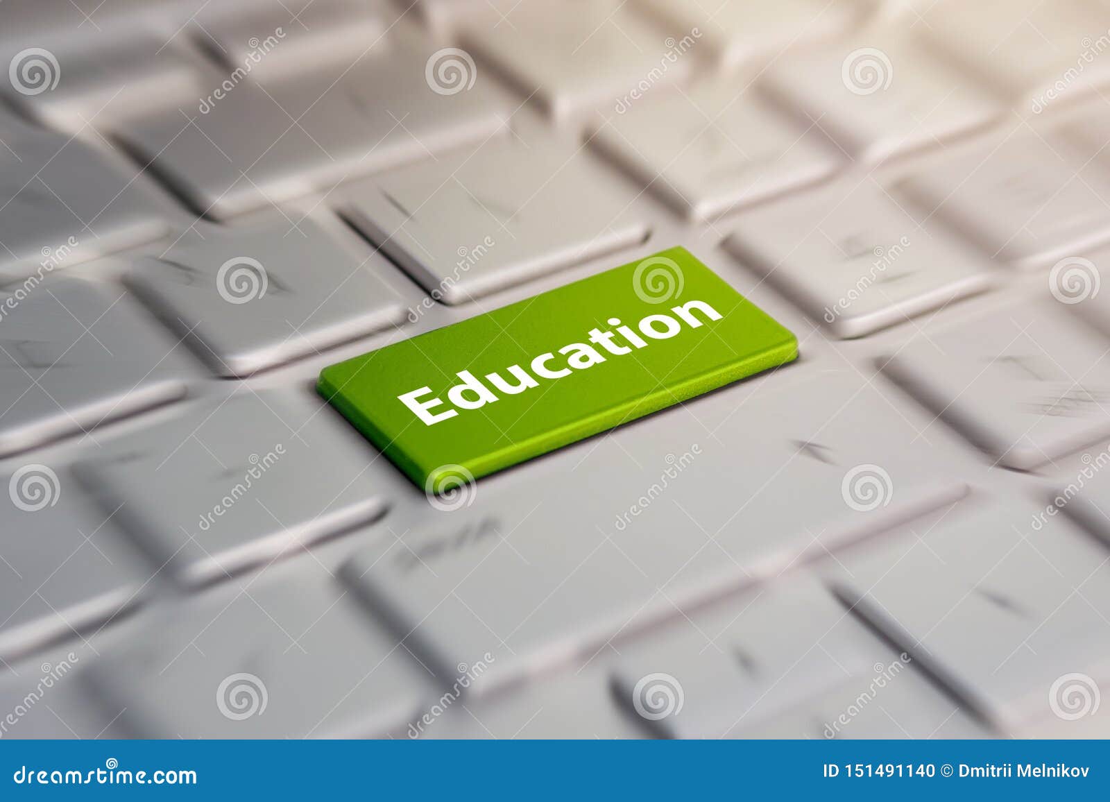 Education Concept - Keyboard with Education Button. Inscriptions on the ...