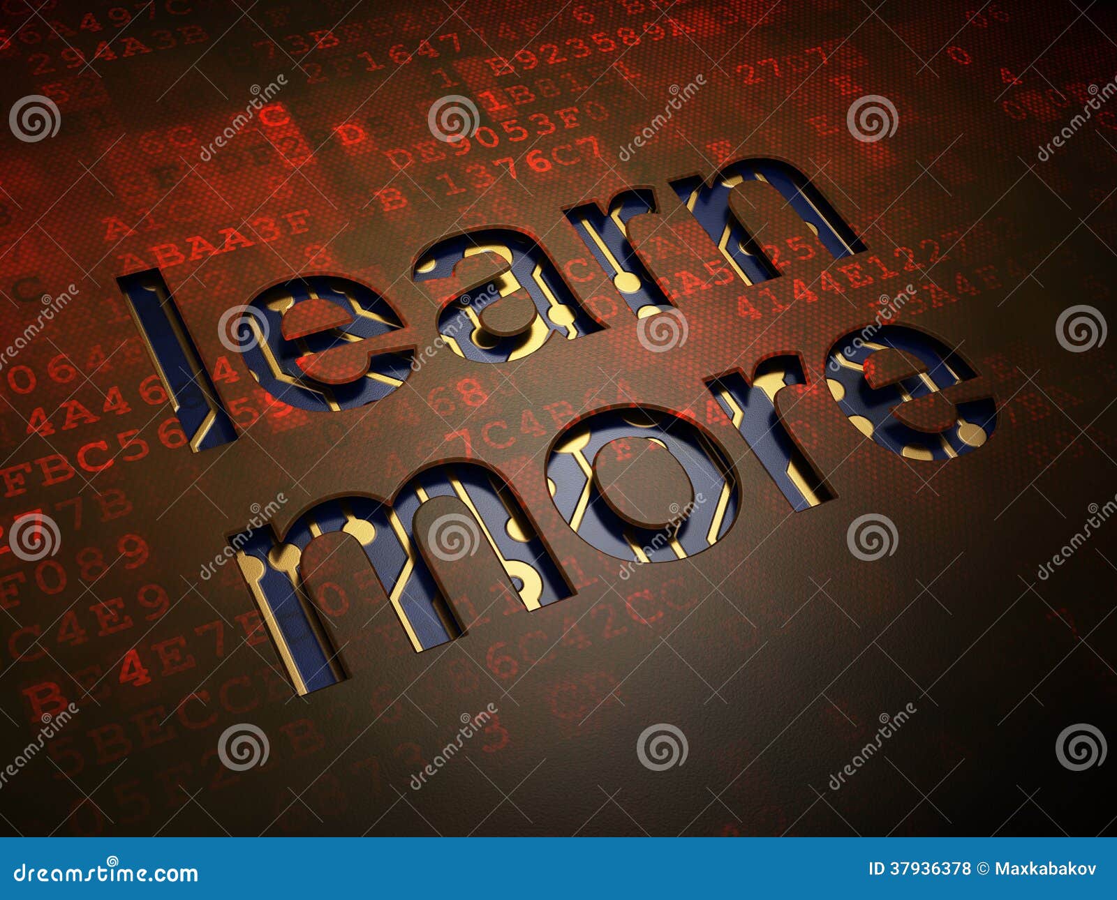 Education Concept: Learn More on Digital Screen Stock Photo - Image of ...