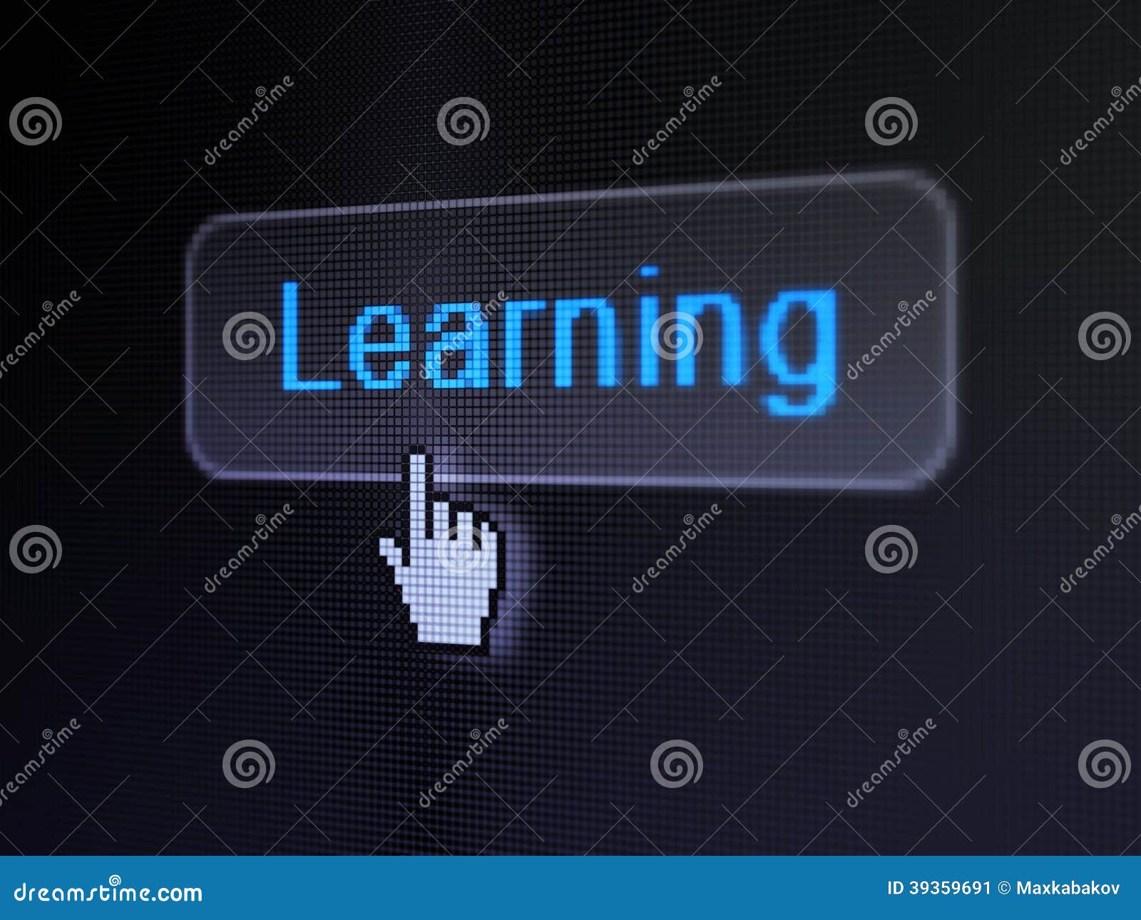 Education Concept: Learning on Digital Button Background Stock Image ...