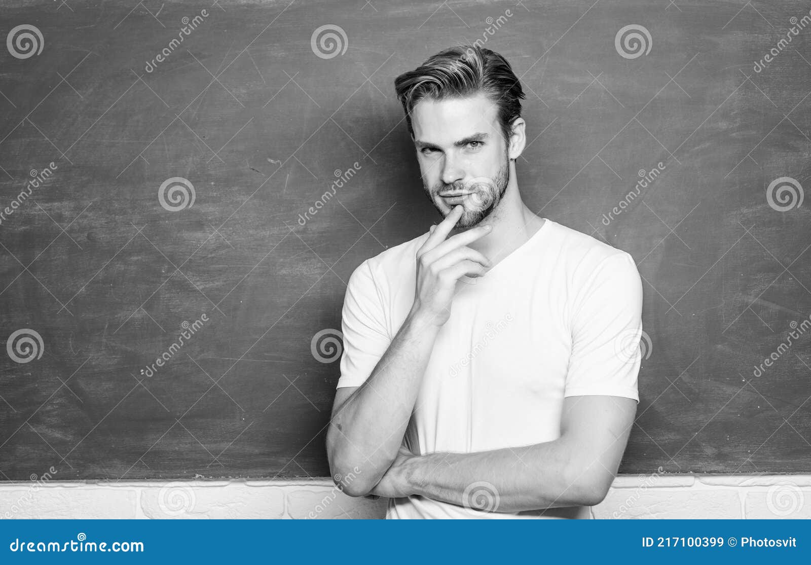 Education Concept. Man Teacher at School Lesson. Knowledge Day. Back To ...