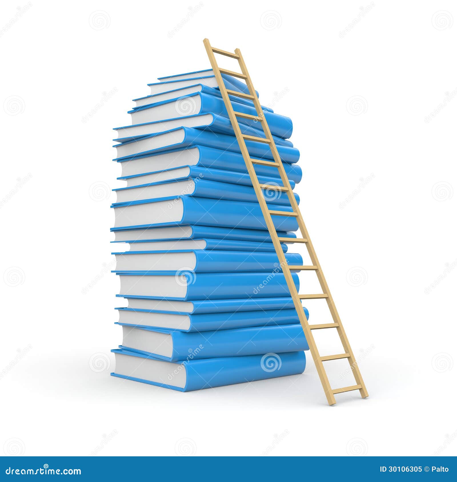 Book stack with stair stock illustration. Illustration of frame - 30106305