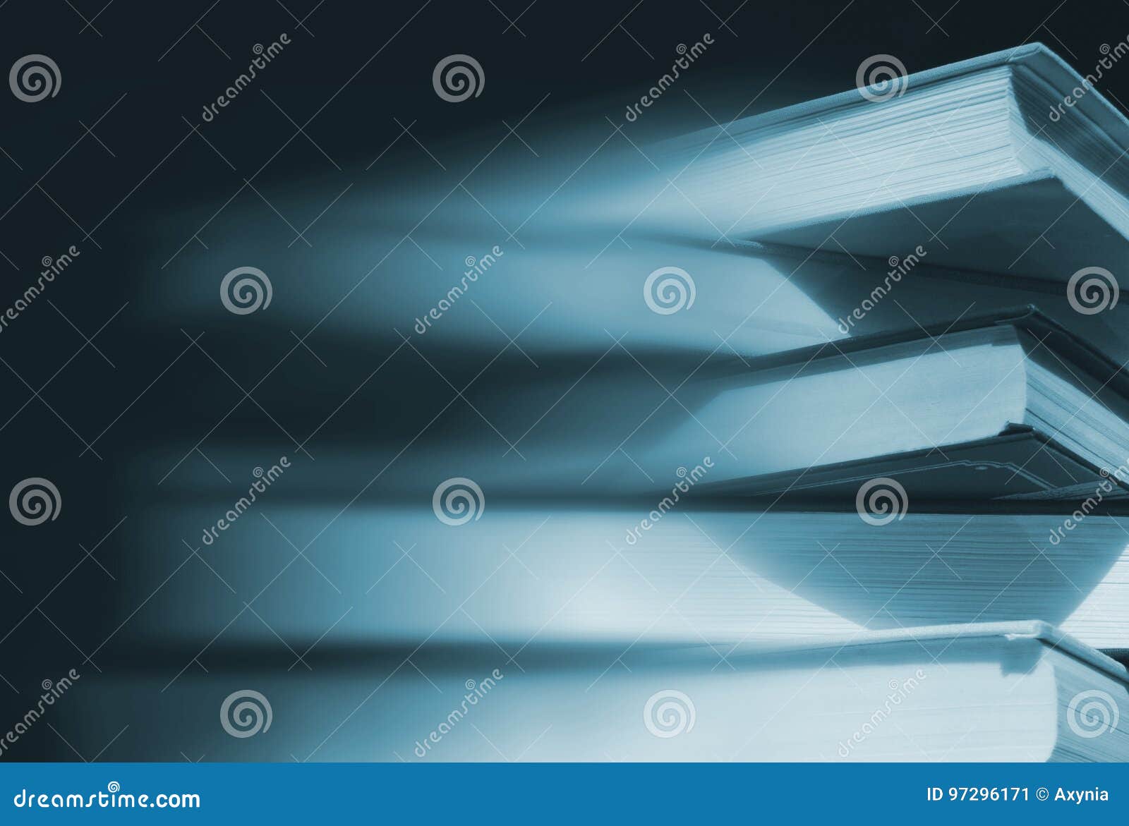 Education Concept. Stack of Books with Blur Effect Stock Image - Image ...