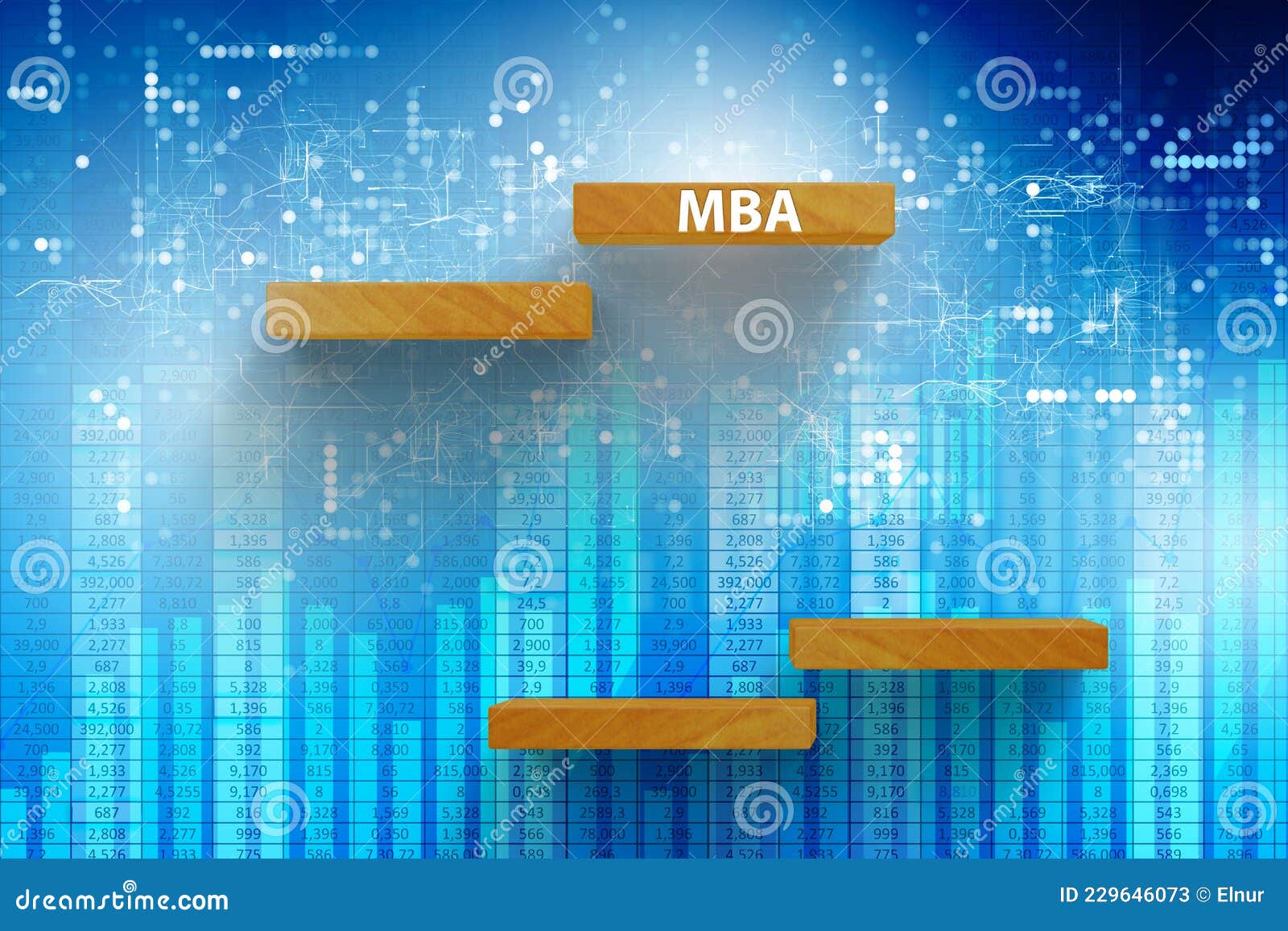 Education Concept with Steps Going Up Stock Illustration - Illustration ...