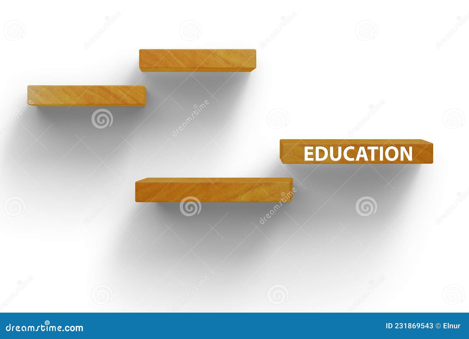 Education Concept with Steps Going Up Stock Image - Image of career ...