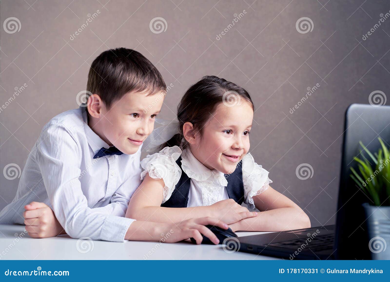 Education Concept - Student with Computer Studying at School Stock ...