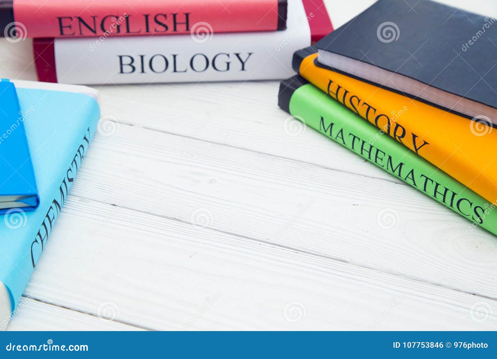 Education Concept with Student S Books Stock Photo - Image of history ...
