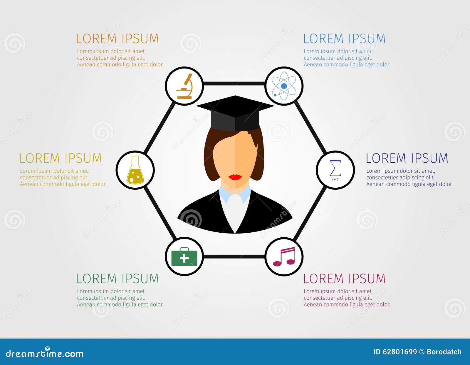 Education Concept Student Vector Art. Stock Vector - Illustration of ...