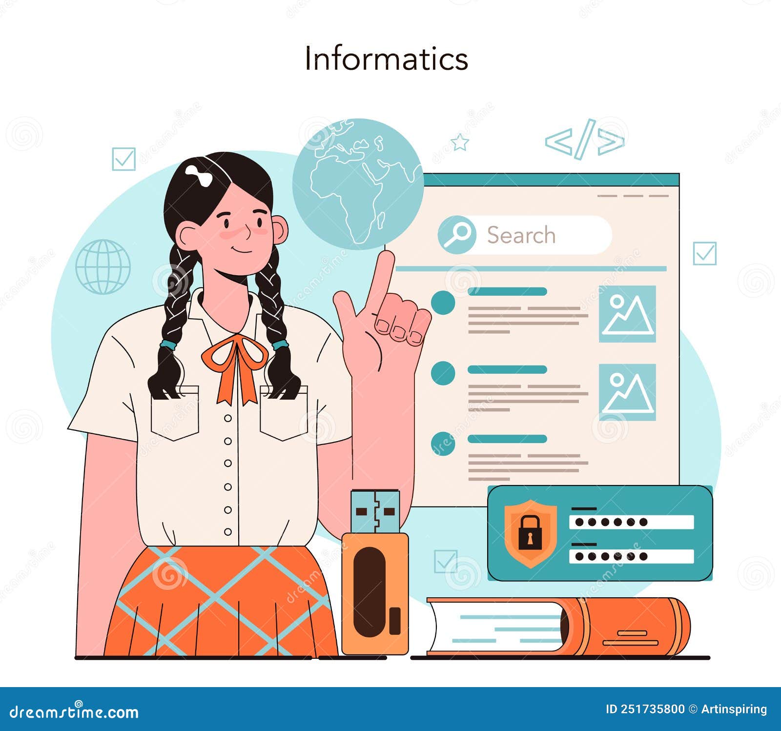 It Education Concept. Student Write Software and Create Code Stock ...